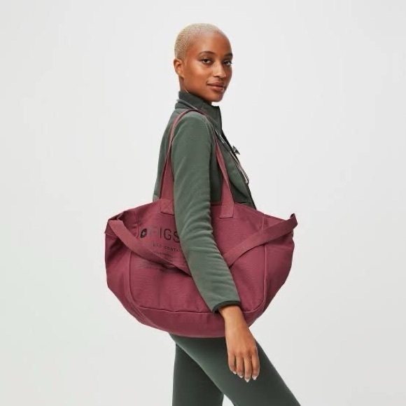 Figs | Bags | Figs Dark Cherry Large Canvas Tote Bag | Poshmark